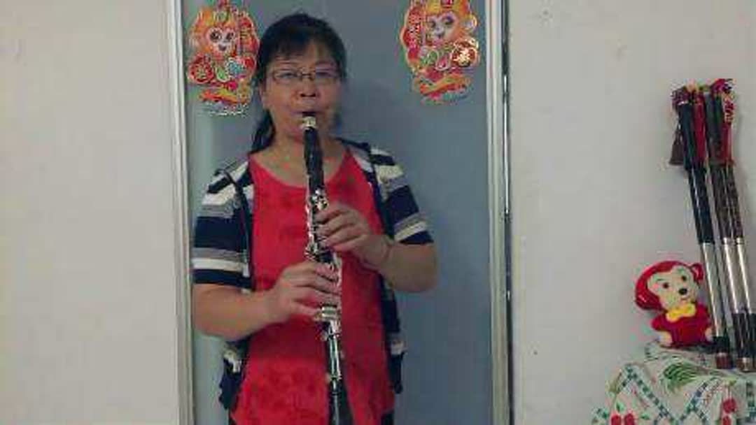 大姐单簧管独奏民歌《草原上升起不落的太阳》,优美动听