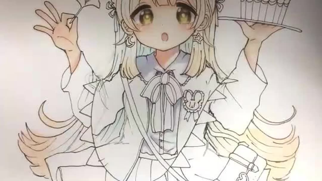 【手绘】如何用马克笔给动漫人物上色?