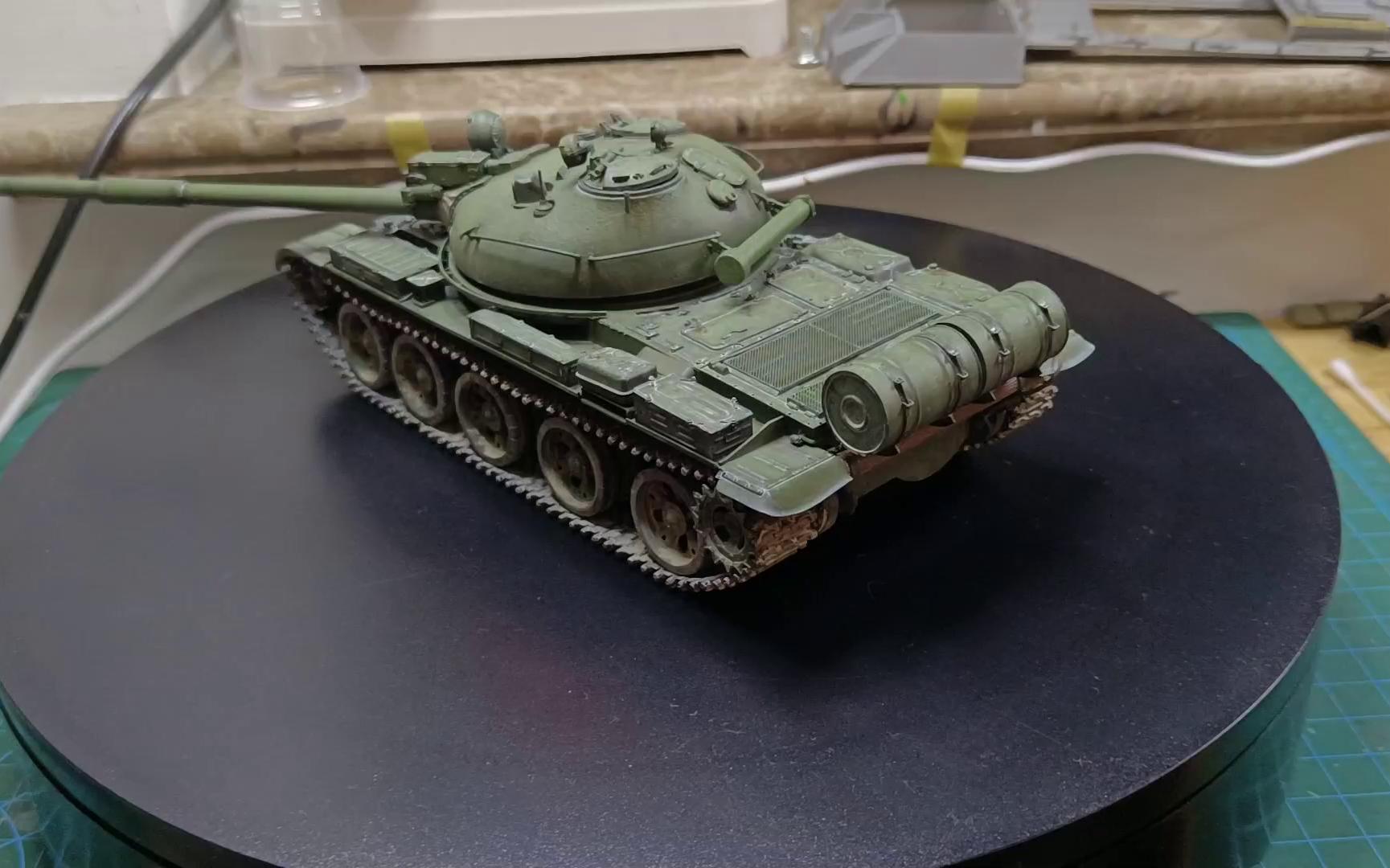 【萌新做模型】T-62坦克模型制作第四期 泥与尘土的尝试