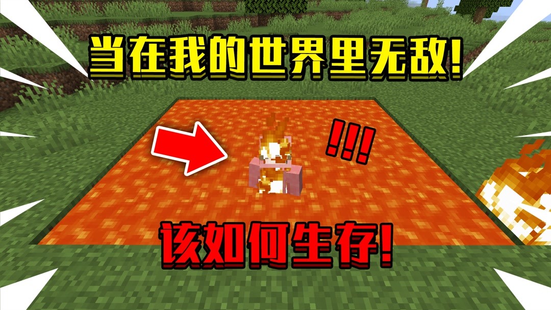 当在我的世界里无敌!没有任何伤害,该如何生存下去!