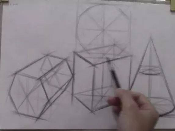 几何体组合结构素描1