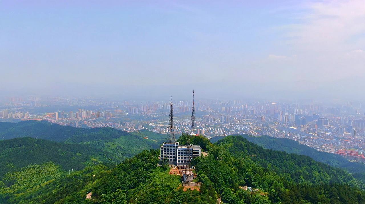 航拍一座会呼吸的城市湖南怀化全景