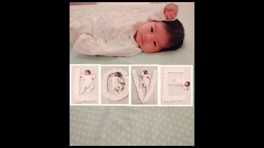 我家的小满宝贝今天满月了[666]你是我们不期而遇的温暖