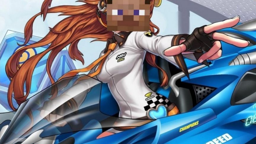 几十个主播居然在我的世界里玩QQ飞车?!