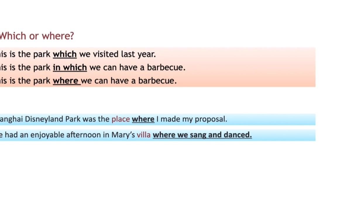 坚尼老师 轻松应对英语考试 定语从句 where 与 which的区别