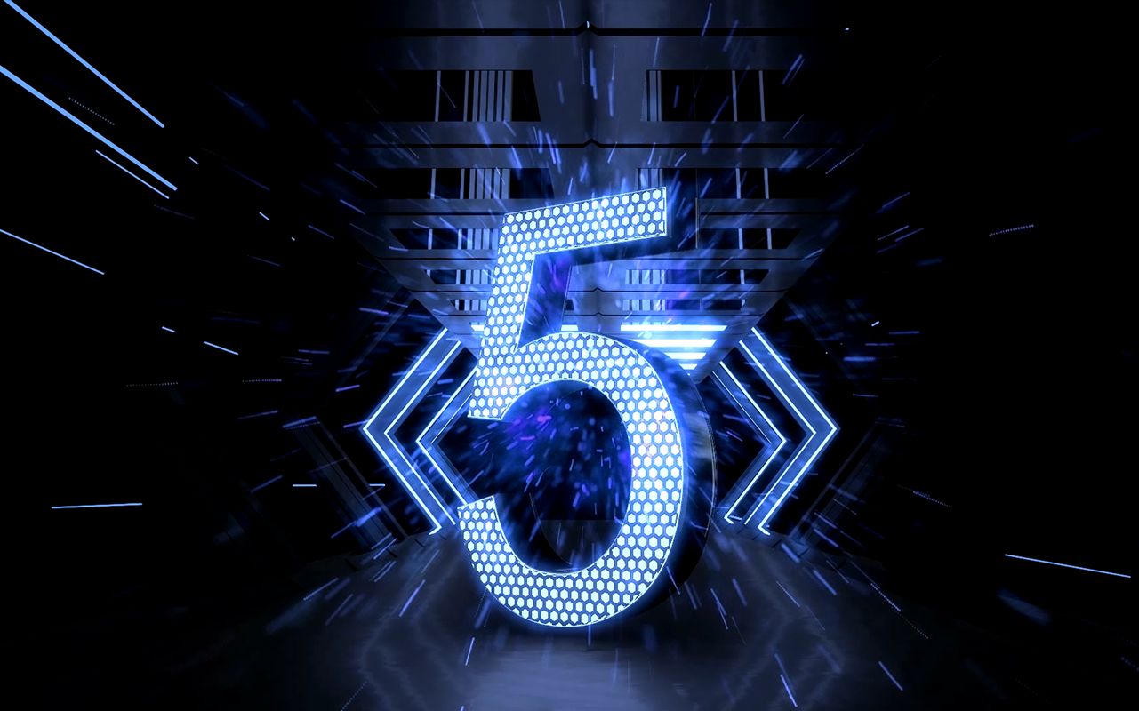 原创科技倒数出字_AE莫模板