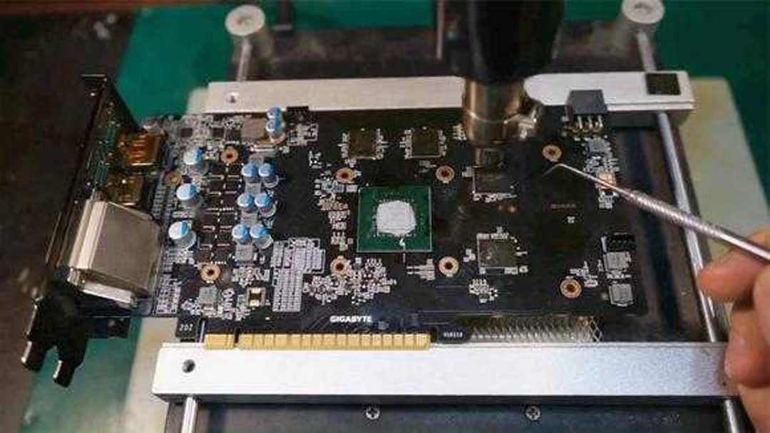 二修GTX1050TI显卡,这故障都没修好。估计上家是个新手