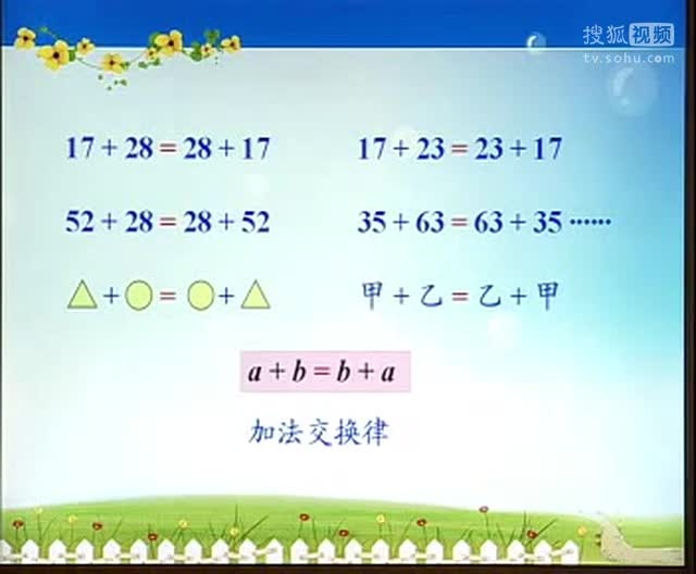 13、七、运算律 1.加法的交换律和结合律