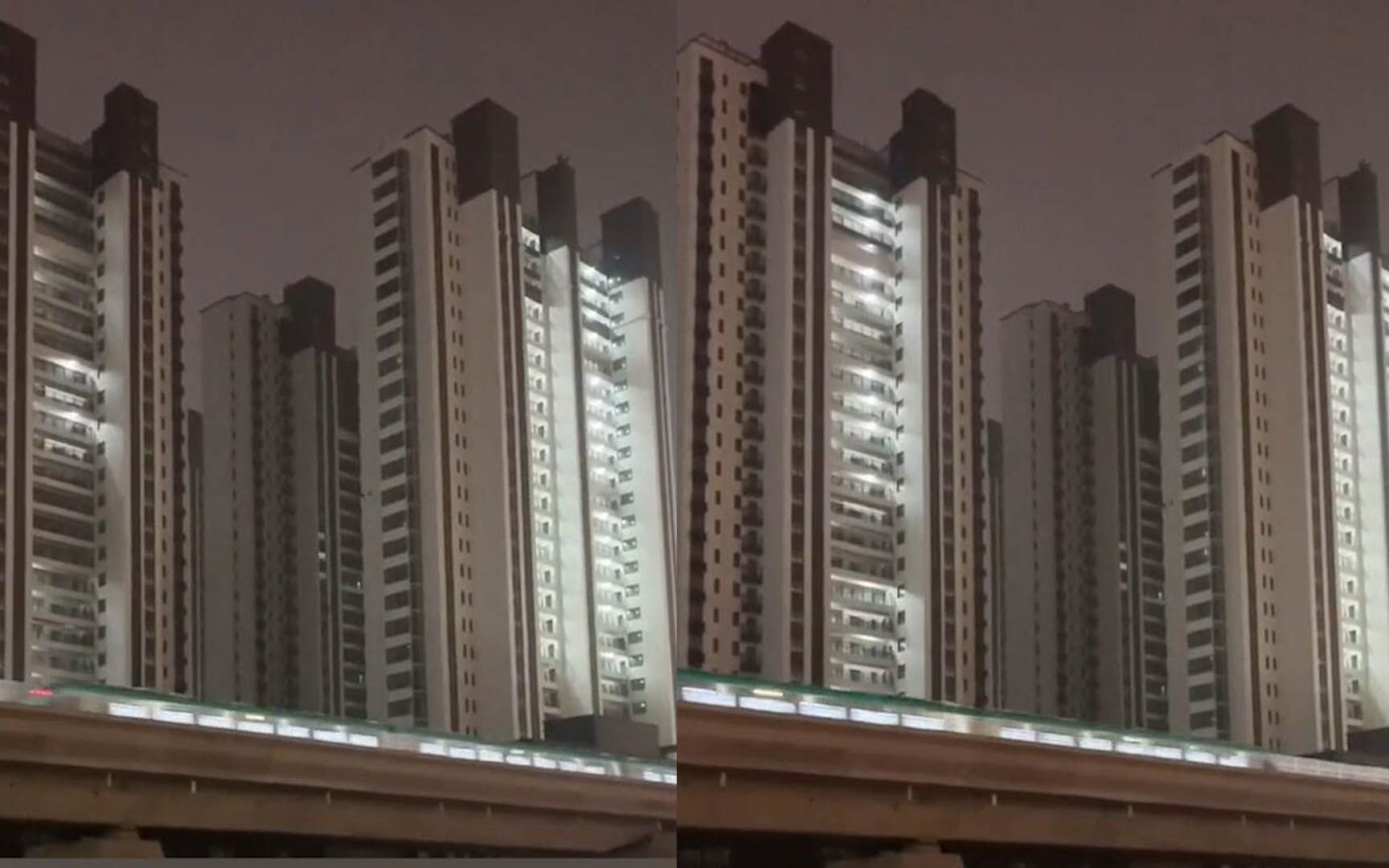 地铁忽闪而过,青岛这个小区楼道灯每隔几分钟就全亮 售楼处回应