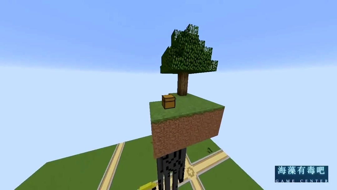 我的世界-独立小岛上的树木