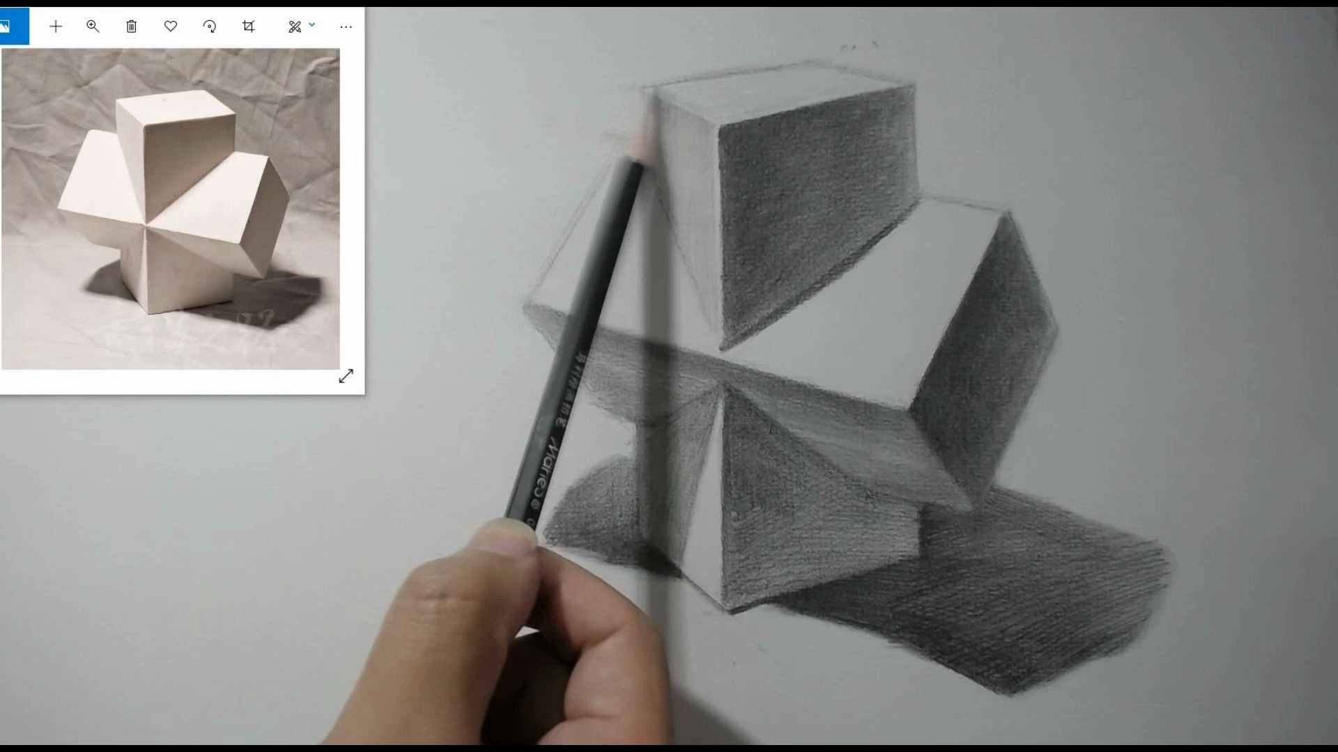 教你从零基础入门学画画,素描零基础学习,几何体素描教学