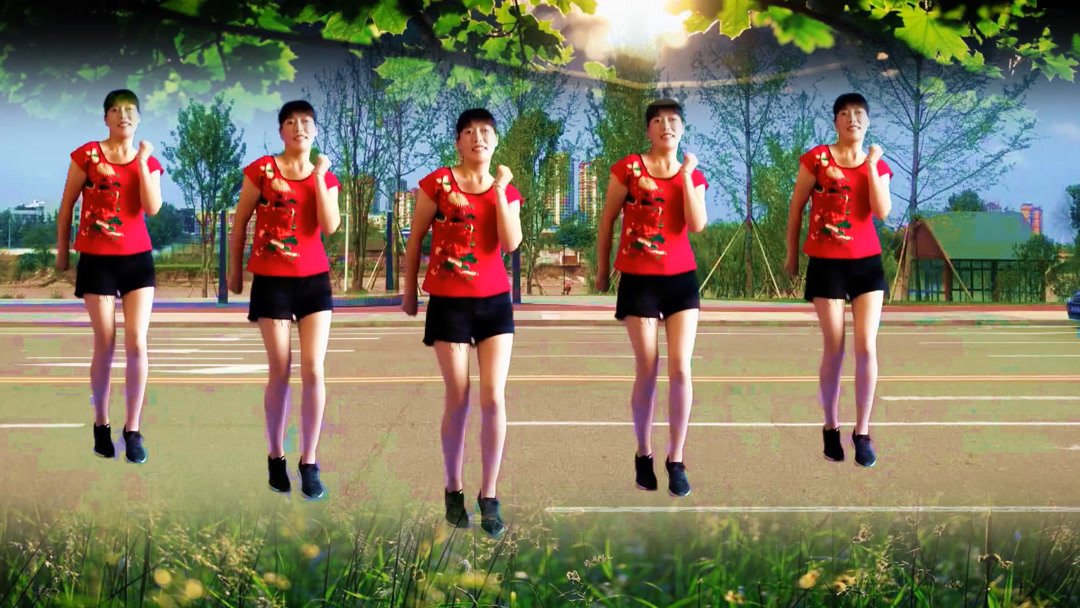 经典DJ《众人划桨开大船》新编广场舞,简单几步跳出来,老少皆宜