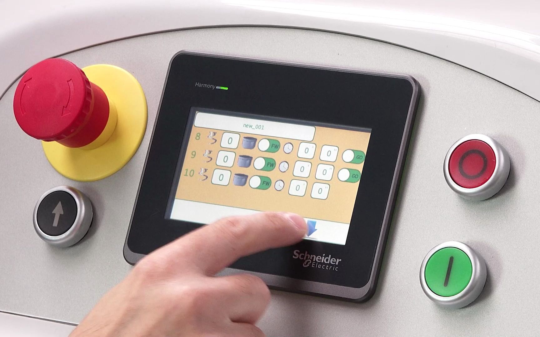 PIETROBERTO EASY200E螺旋搅拌机 和面机触摸屏控制面板操作演示