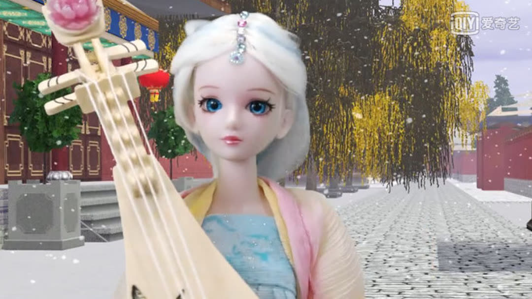 绒绒兔玩具:叶罗丽故事 冰公主把哥哥水王子穿越到古代