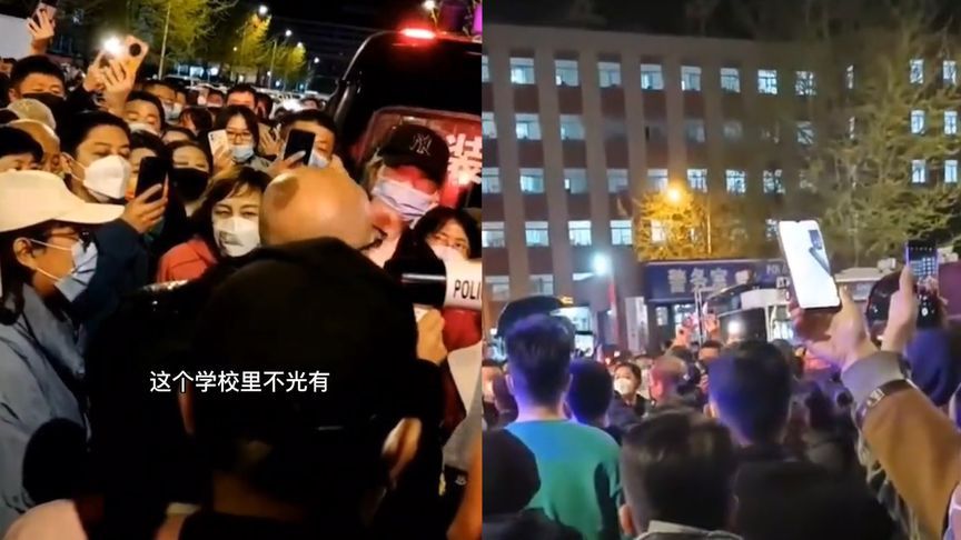 学生被转运隔离,教育局工作人员耐心向家长解释,句句充满责任感