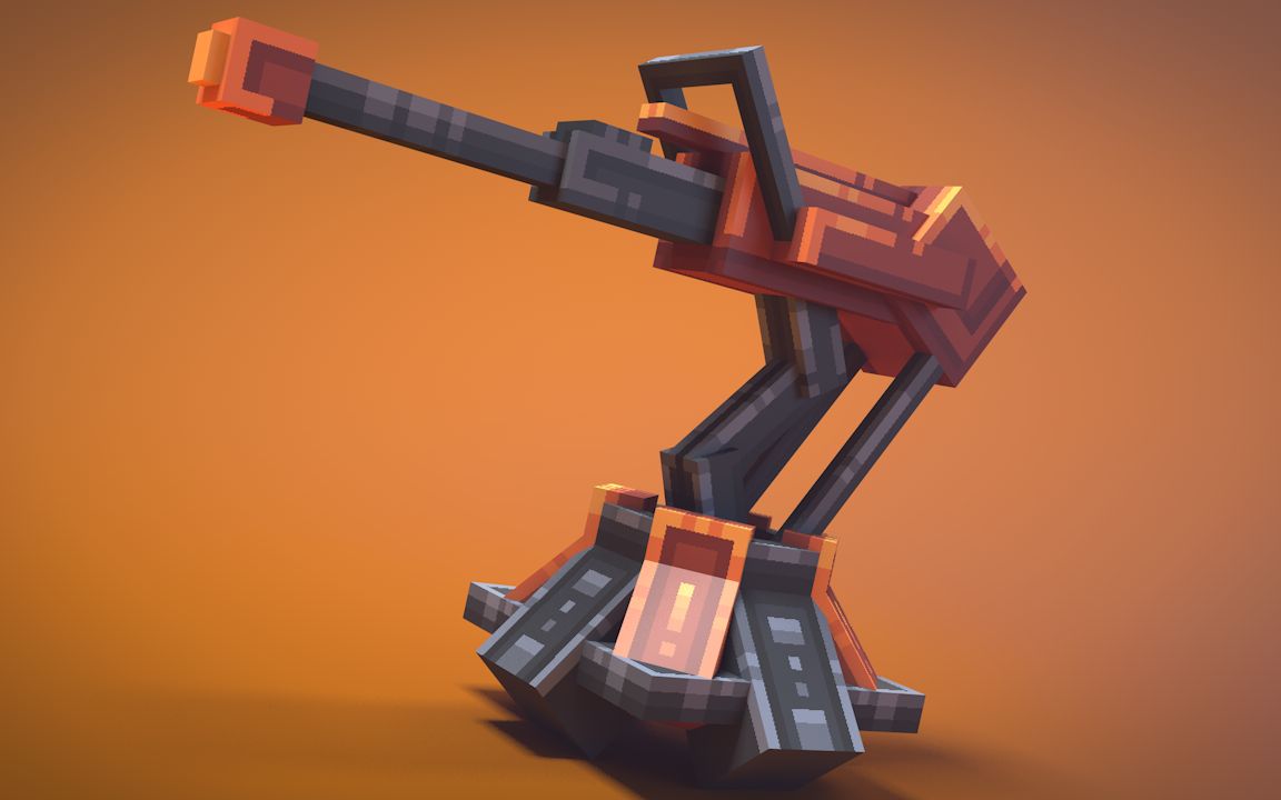 我的世界新模组预告,异防御系列第二弹[火焰炮],生存必备好物,模组...