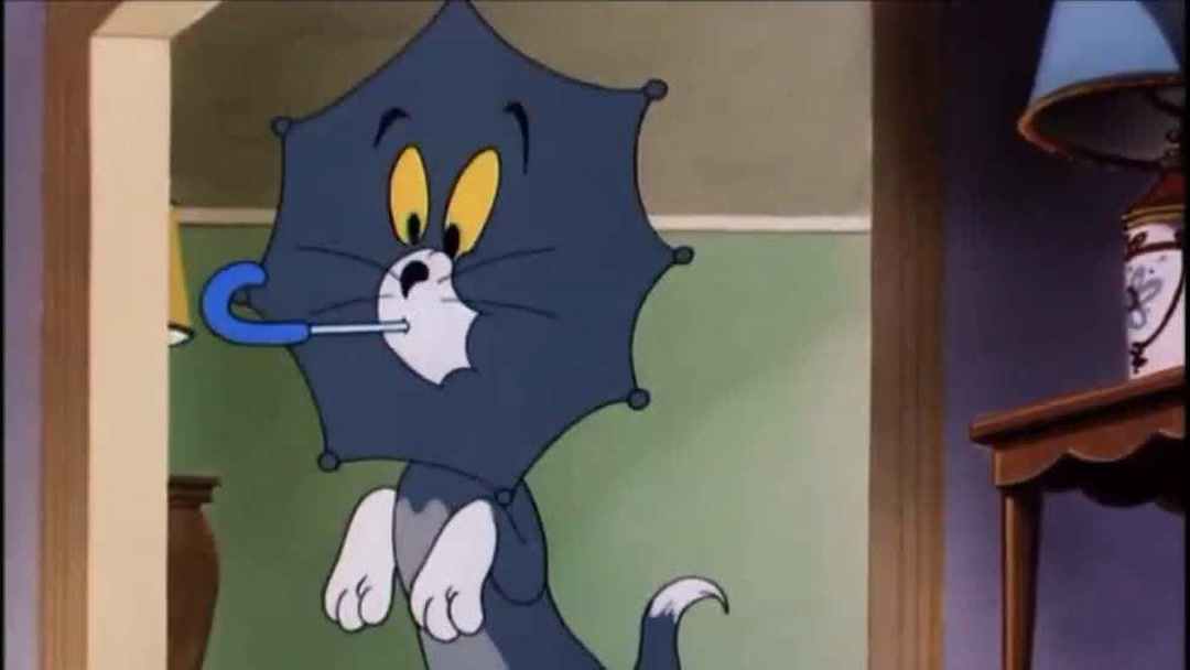 猫和老鼠之变成伞型脸的Tom