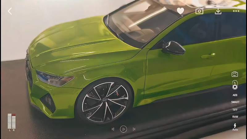 MH奥迪RS7苹果绿1/18树脂汽车模型