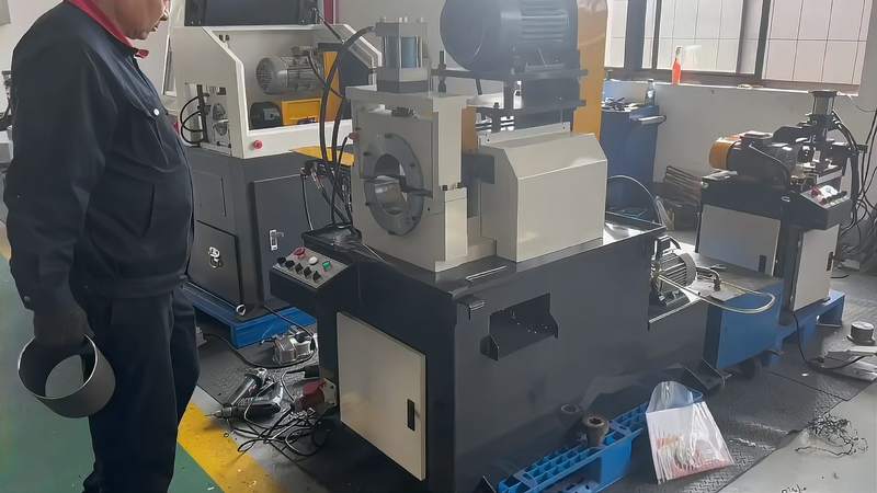 单头倒角机,万能型管材自动倒角机