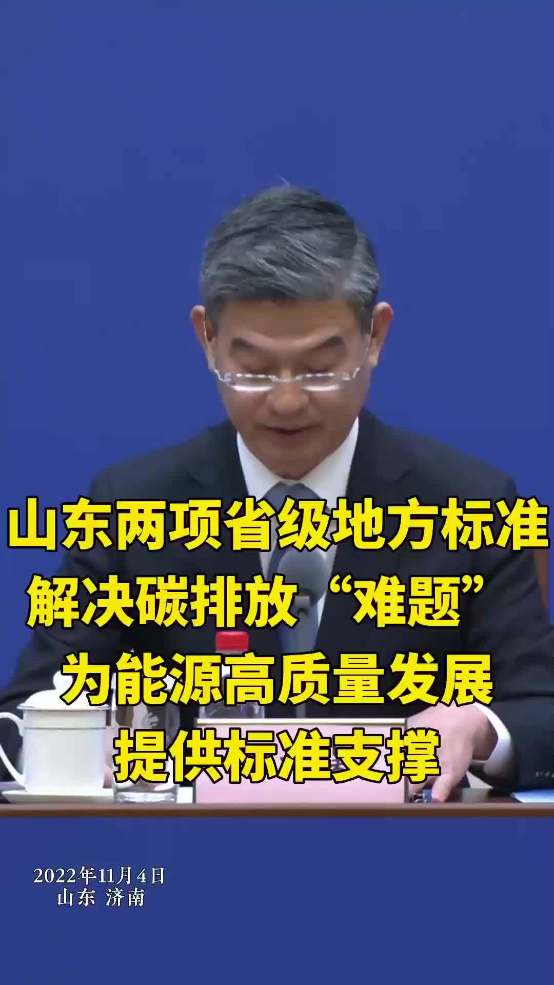 山东两项省级地方标准解决碳排放"难题"为能源高质量发展提供标准支撑
