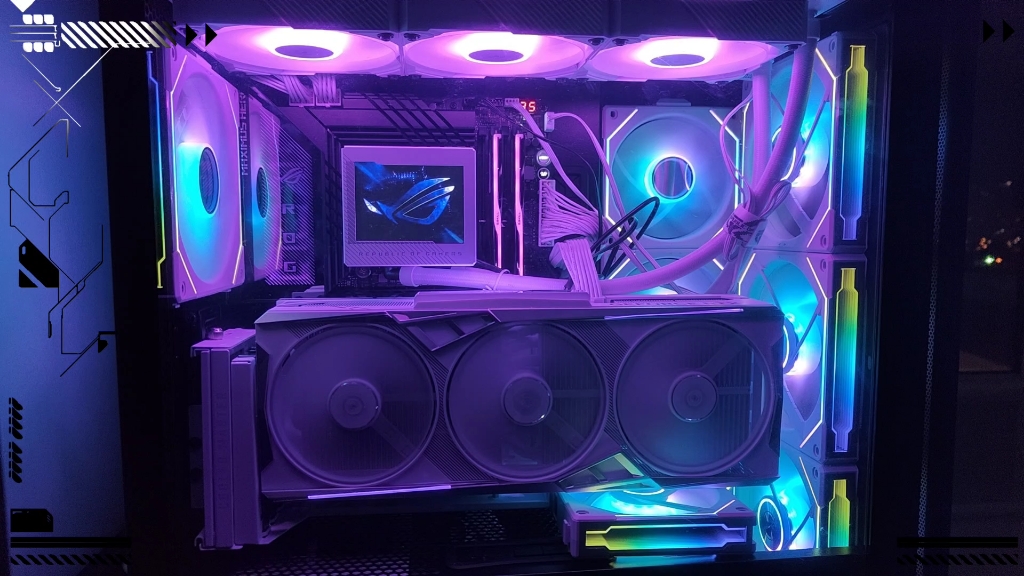 先马颜之神max机箱显卡竖装效果图