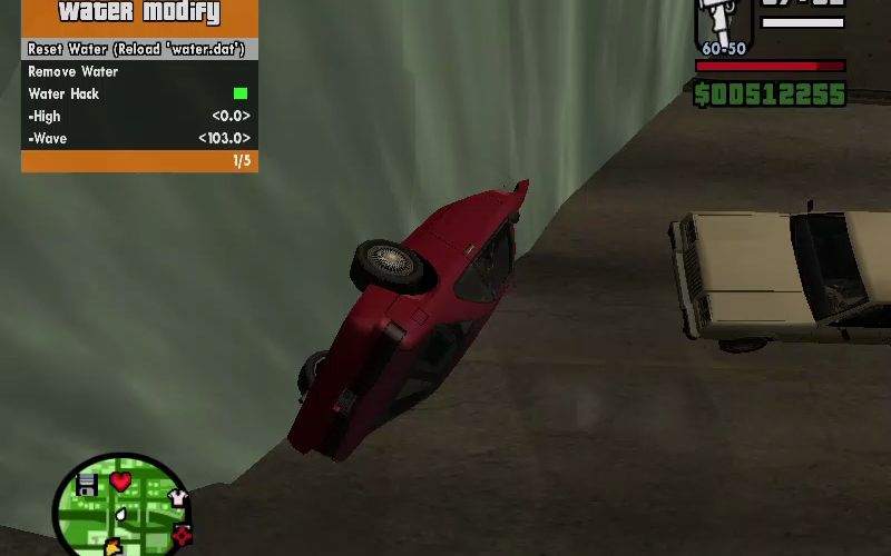 当你用修改器动了圣安地列斯中水的数据