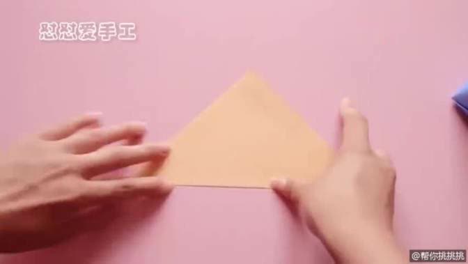 「DIY手工 小盲盒」自制简单的 折纸 小盲盒,不用剪刀和胶水,2张纸完成!