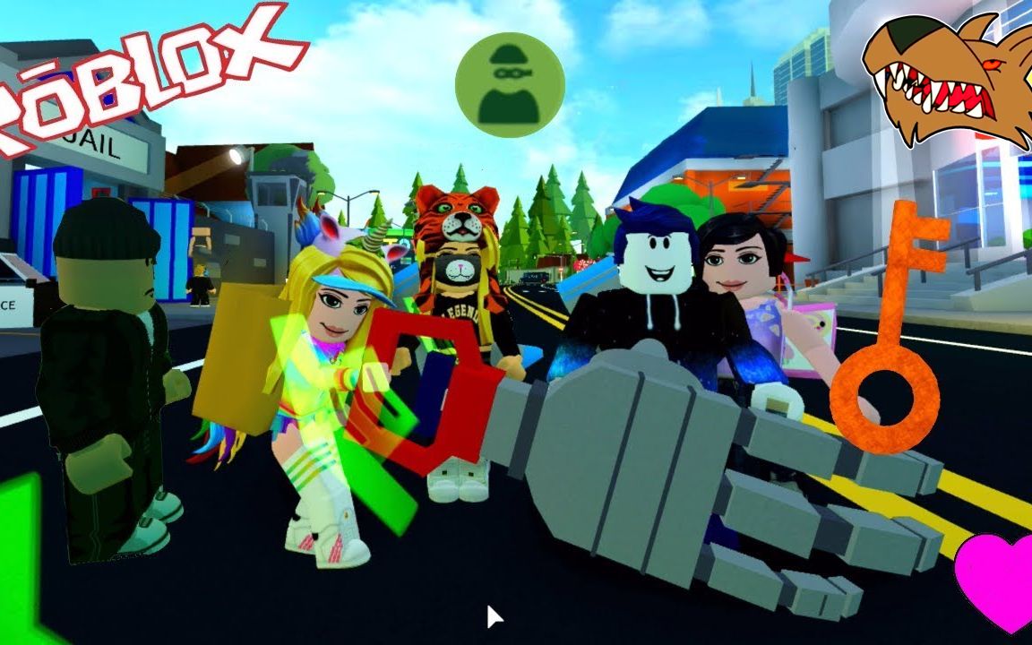 ROBLOX抢劫模拟器:我只偷了一个鞋刷,就被关进了警察局!灰狼