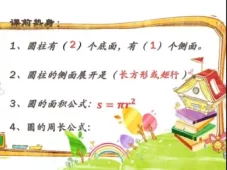 圆柱的表面积(微课)