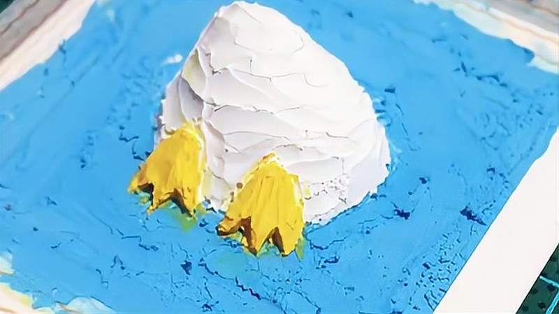 简单的给你们做示范步骤都是一样的,油画棒教程3D立体画