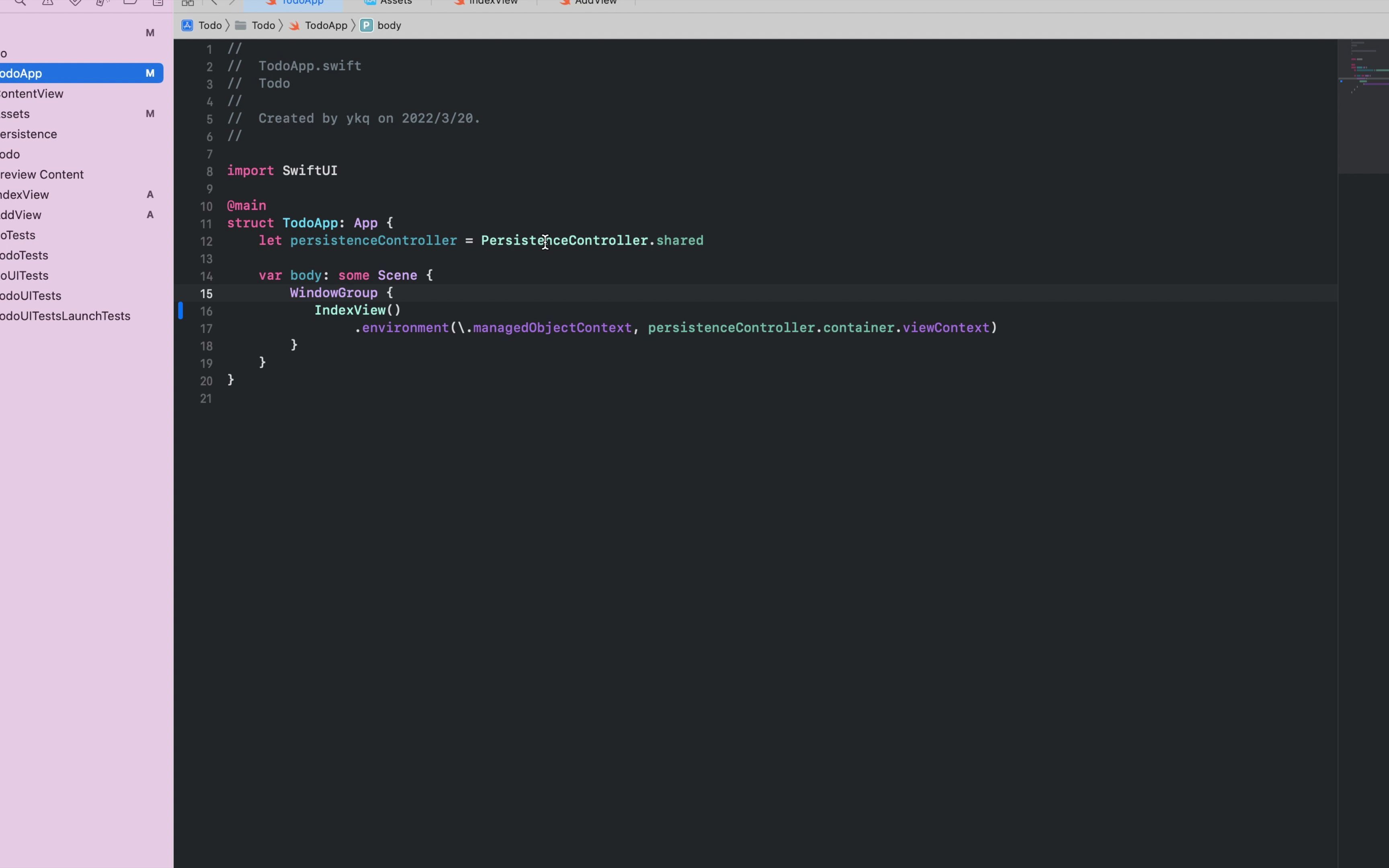 [SwiftUI从入门到实战]10.实战集成core data
