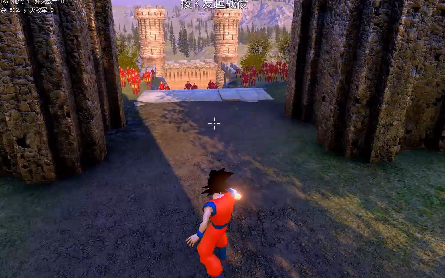 史诗战争模拟器:孙悟空守卫城堡,1000个钢铁侠进攻,能成功吗?