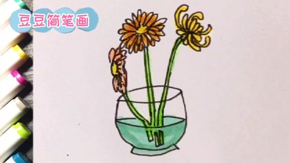 儿童亲子绘画启蒙,简单好看的玻璃杯