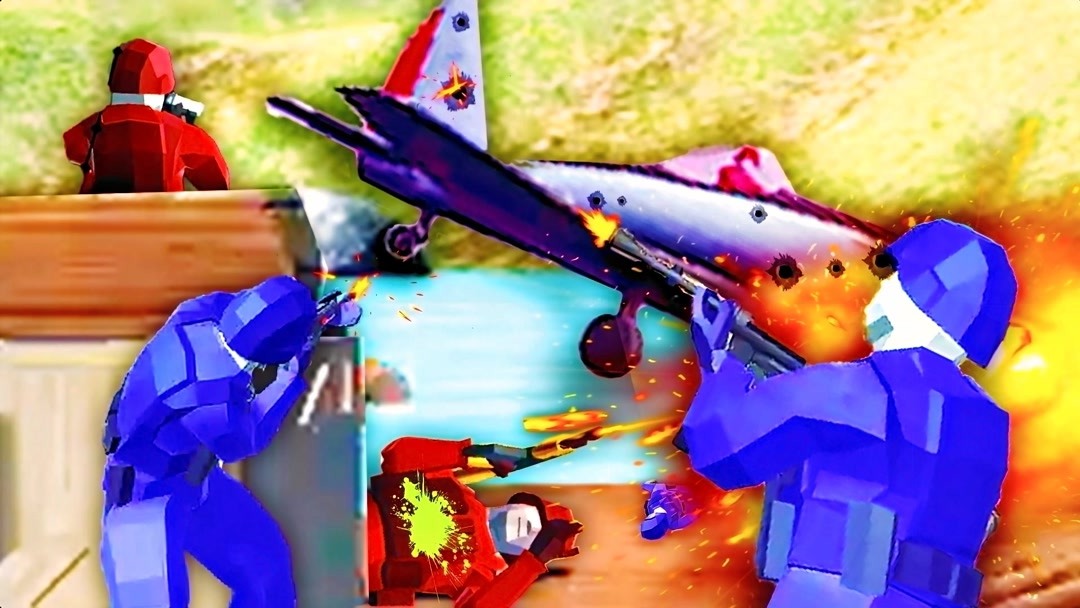   红蓝模拟器 我用身体把飞机给撞爆了!有趣的益智游戏