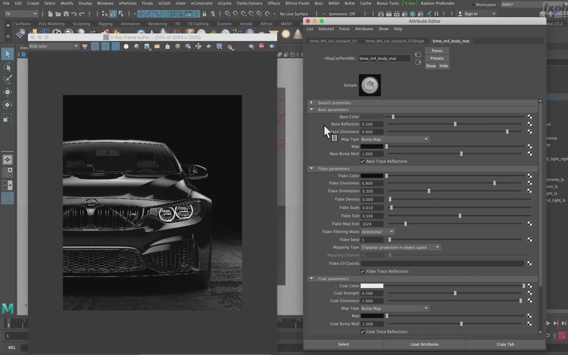 【Maya】Maya Vray渲染器高级实例培训教程(中英双字)