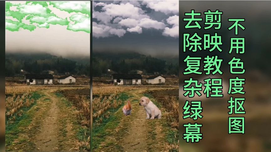 用剪映此功能去除复杂绿幕,无需色度抠图,简单完美,很实用