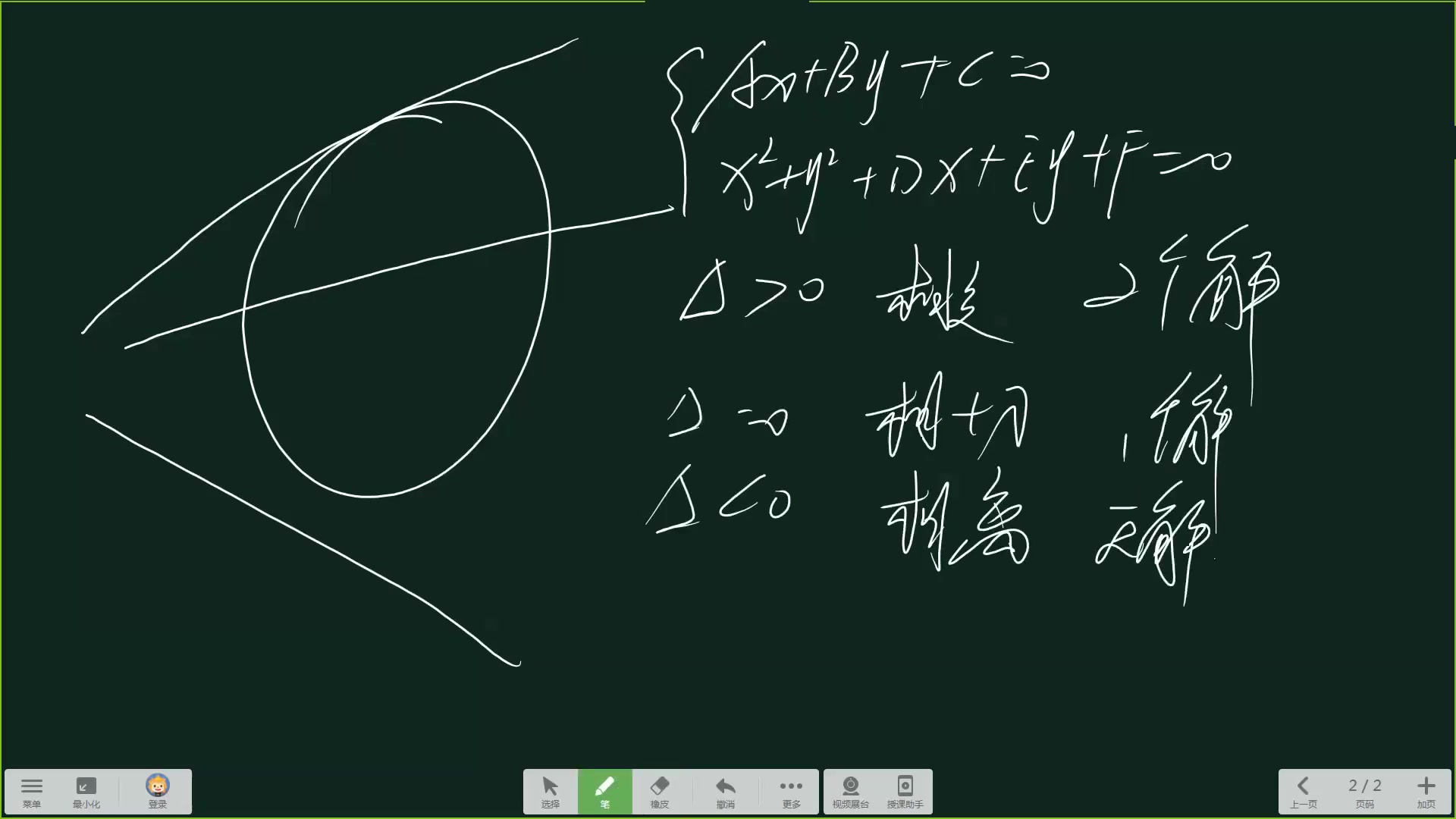 高中数学--直线与圆