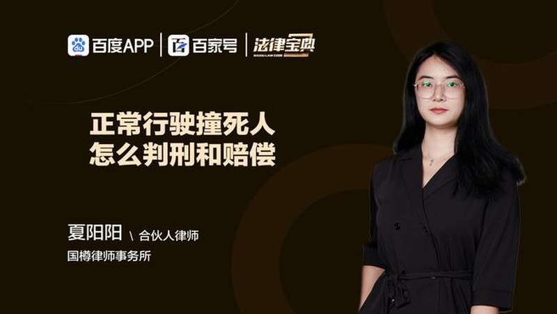 正常行驶撞死人怎么判刑和赔偿