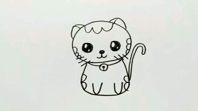 萌萌哒猫咪简笔画