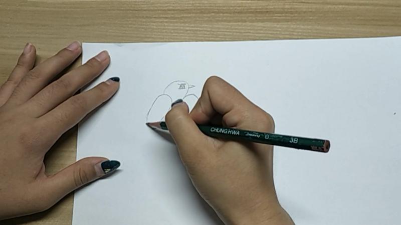 奇妙的数字简笔画,几笔就画出了可爱小鸟,拯救手残党的你