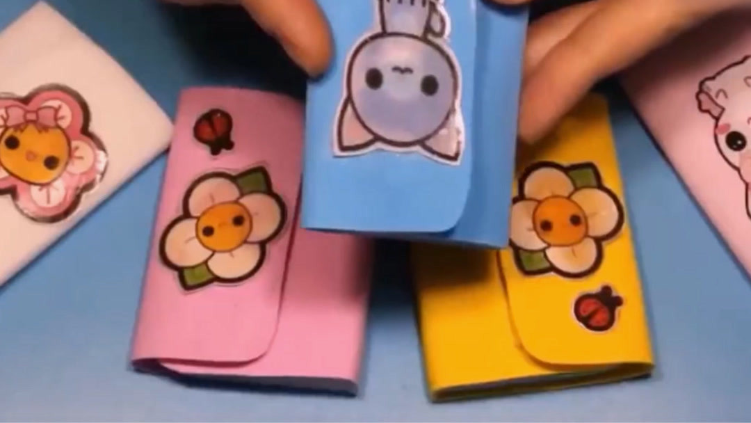 手工DIY：简单两步做可爱又漂亮的迷你小本子，学生党们都喜欢