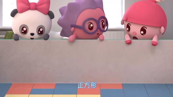 瑞奇宝宝:宝宝找到了拼图,盒子里面都是正方形,学习认识正方形