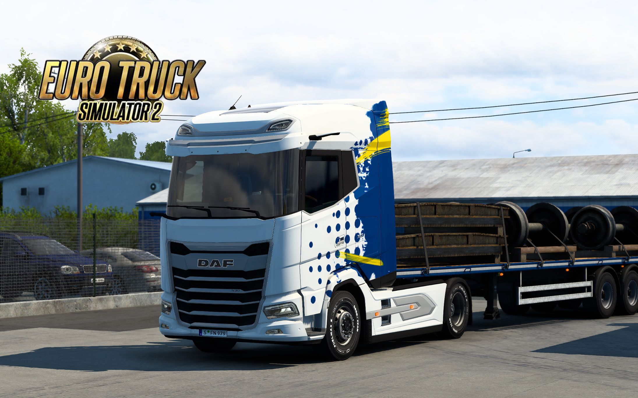 【欧洲卡车模拟2】久违的欧卡-驾驶达夫将火车轴安全送至目的地 ...