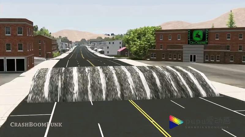 模拟驾驶不同汽车挑战不同赛道之巨型减速带挑战