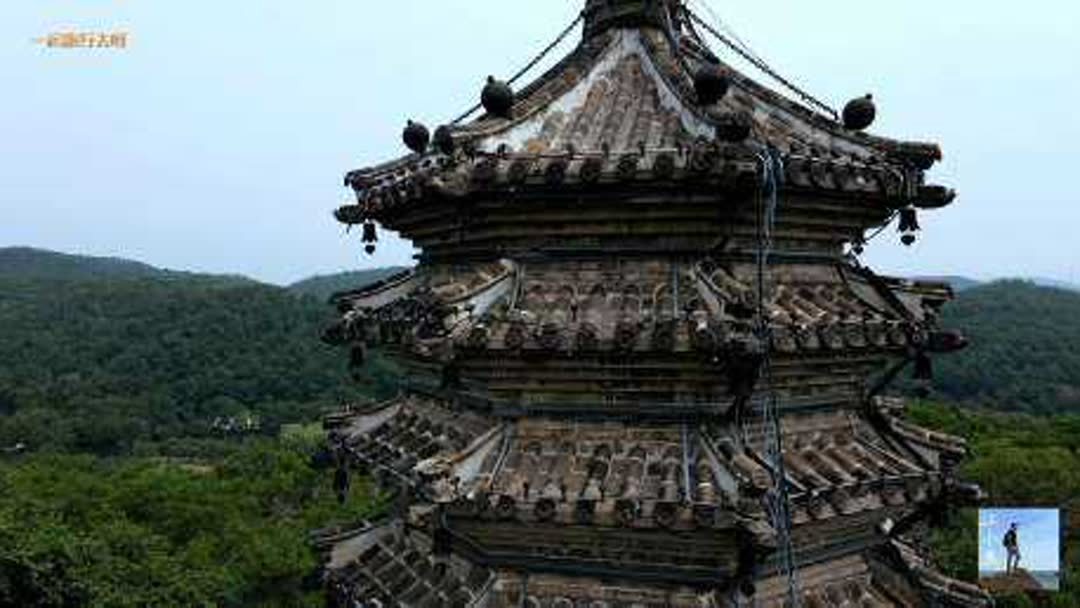 辽代青砖古塔千年不倒堪称奇迹,抚顺高尔山辽塔,辽宁自驾游发现