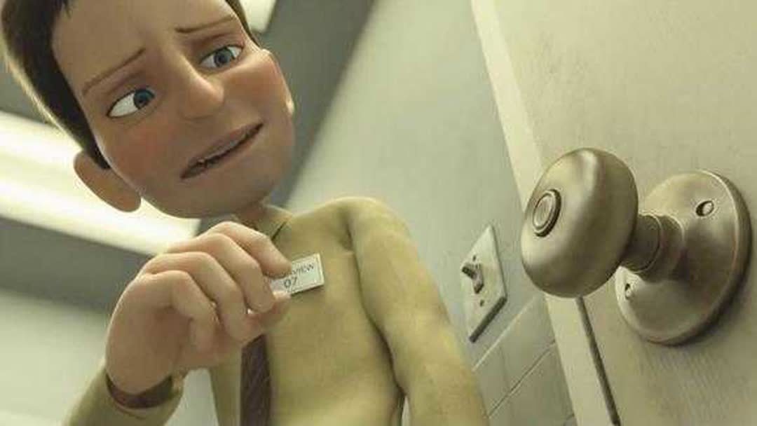 爆火国外的动画短片,洁癖男孩如何上厕所,笑得观众肚子都痛了!