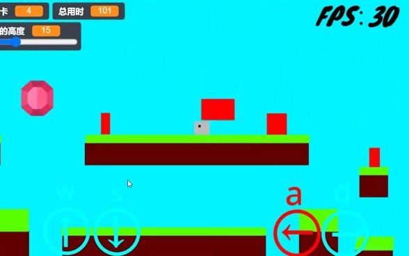 跑酷游戏---Scratch作品