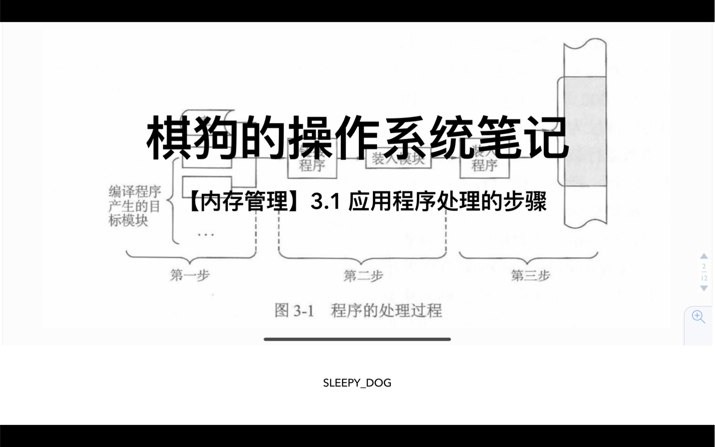 【棋狗的操作系统笔记】3.1 应用程序的处理过程