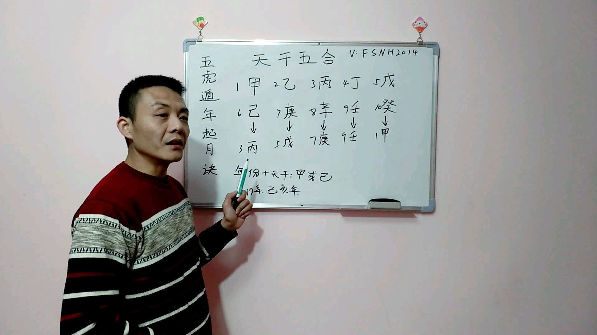 如何去推算月份天干地支...