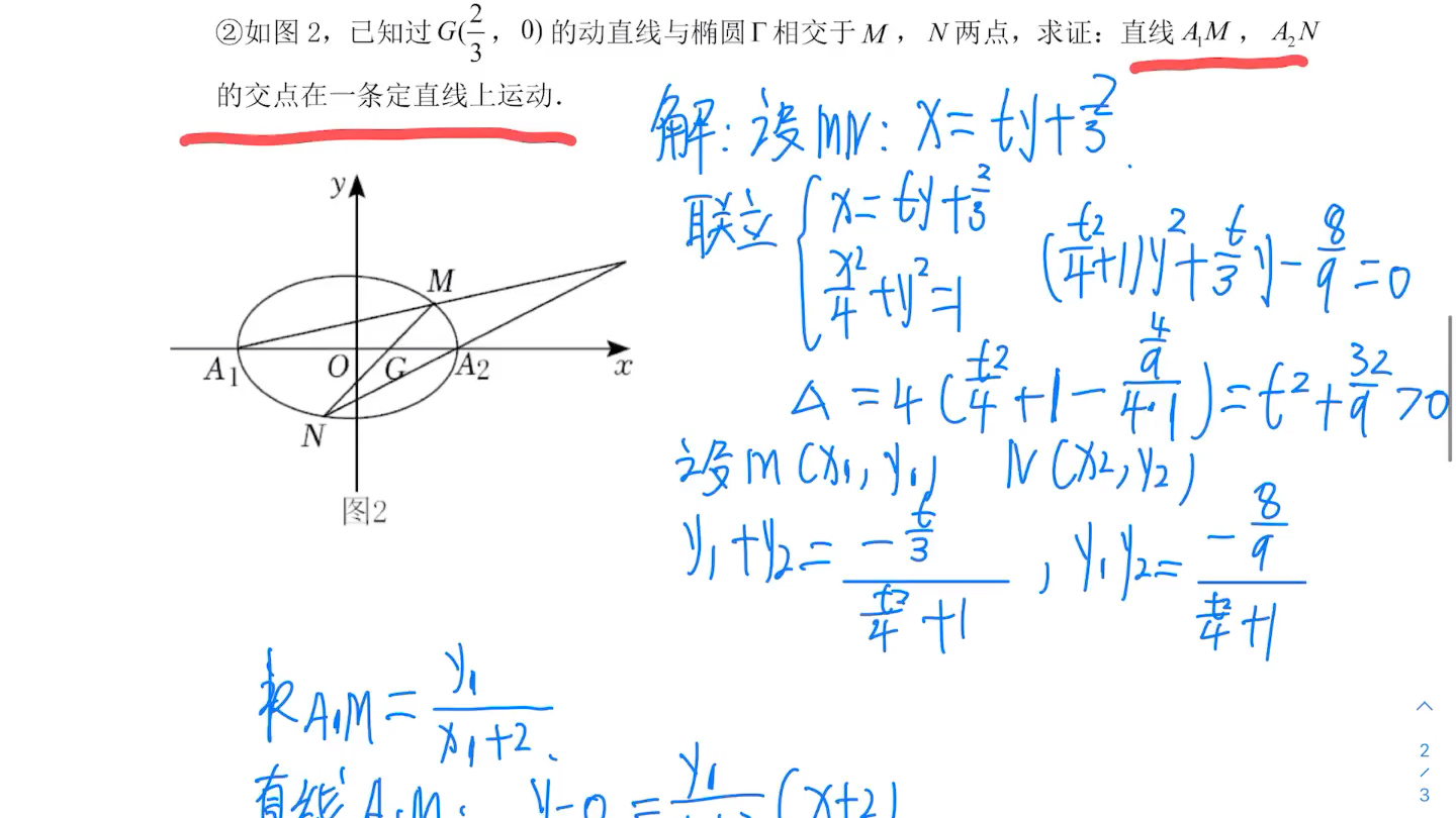 2022高二暑假解几小天梯第8阶